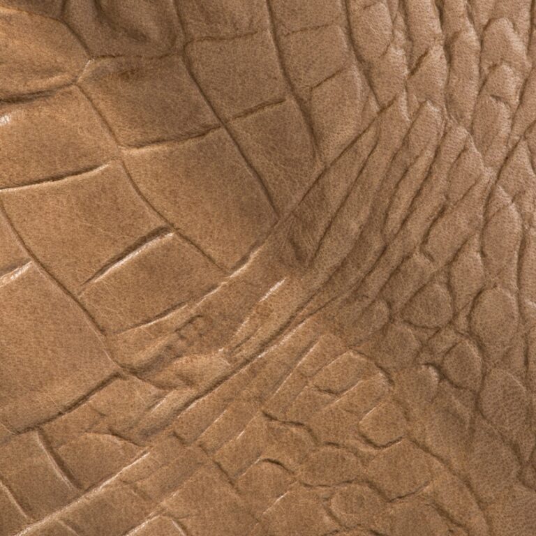 Cinnamon Giant Croc Emboss - CTL Leather