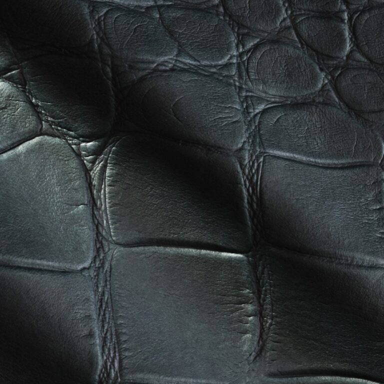 Mykonos Blu Giant Croc Emboss - CTL Leather